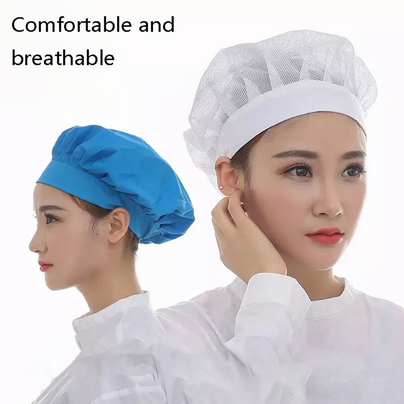 Unisex Elastic Mesh Caps Cafe Bar Kitchen Restaurant Hotel Bakery ...