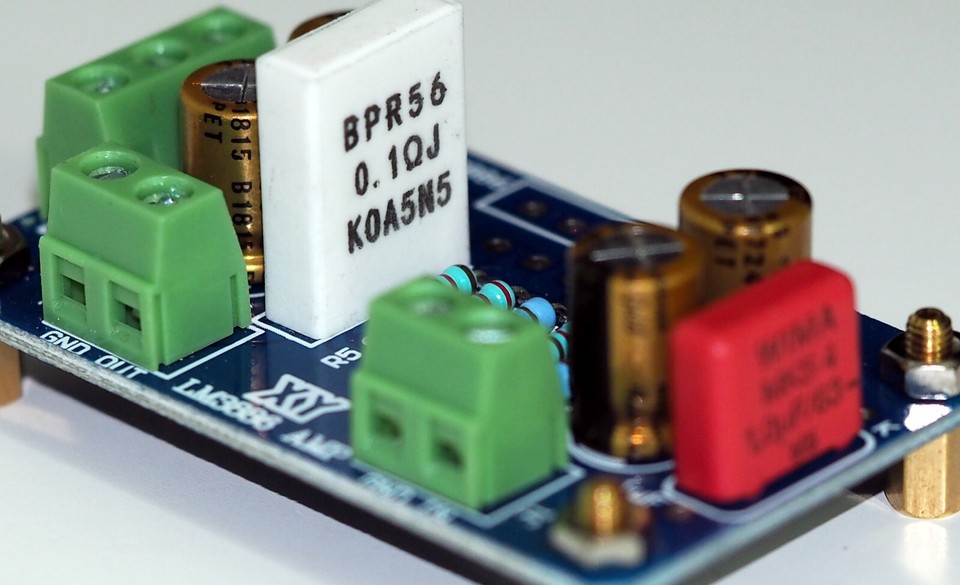 LM3886 amplifier module w/o LM3886 high quality Dale/Philips resistors ...