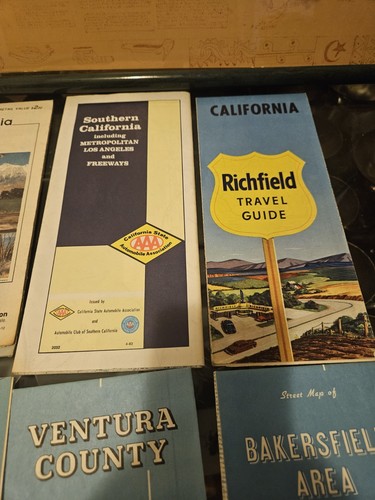 Lot Of 10 Vintage AAA Maps Southern California Quite A Few Rare Ones In ...