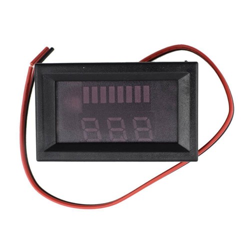 12V-60V Car Marine Motorcycle LED Digital Voltmeter Gauge Meter Voltage ...