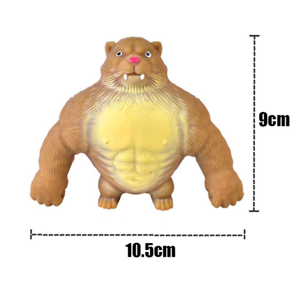 Tiger Man Elastic Monkey Squeeze Doll Soft Tiger Slow Rebound Toy Kids ...