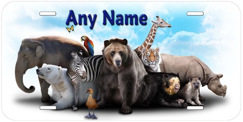 Zoo Animals Any Name Personalized Novelty Car License Plate | eBay