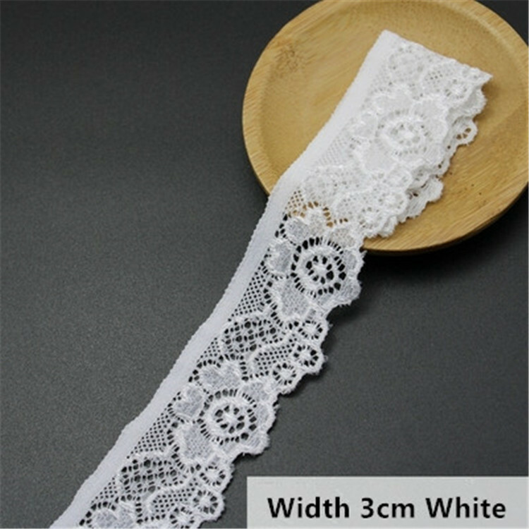 Elastic Collar Lingerie Cuff Hemline Lace Edging Costume Skirt Dress ...