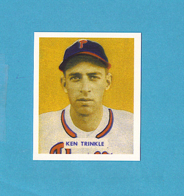 1949 Bowman Reprint #193 Ken Trinkle Card - Philadelphia Phillies | eBay