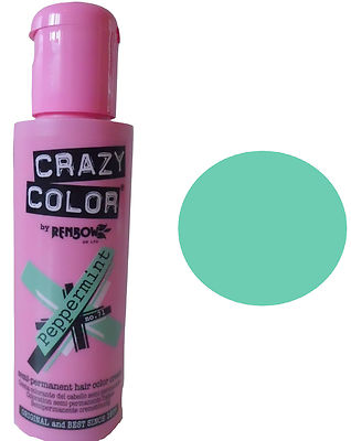 Crazy color Peppermint coloration crème semi-permanente cheveux et ...