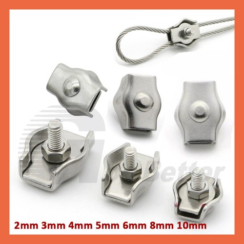 Wire Rope Clamp Simplex Clips 2mm 3mm 4mm 5mm 6mm 8mm 10mm 304 ...