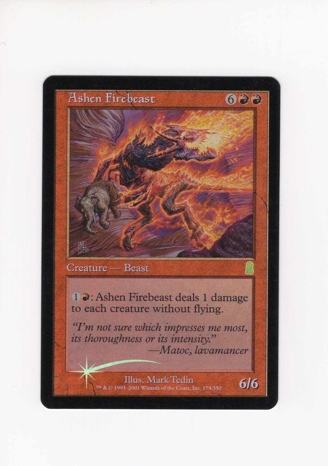 Ashen Firebeast Odyssey NM/NM- FOIL MTG Magic the Gathering | eBay