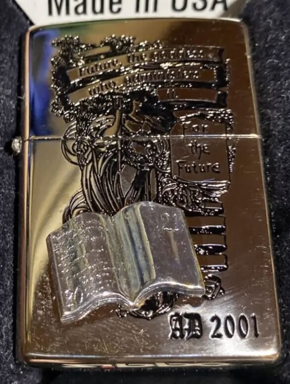 ZIPPO 'Future the Goddess Who Administers It' AD2001 Book 2000 Limited ...