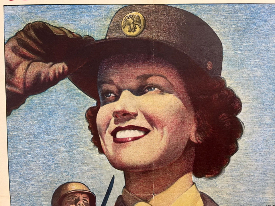 WWII WW2 Original War Poster Women's Army Corps Back the Attack Join ...