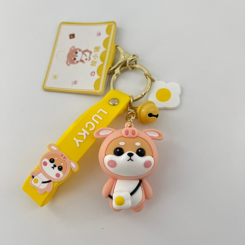 Cute Pig Costume Shiba Inu Keychain for Women and Teens | eBay