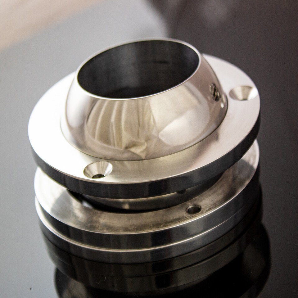 Billet Aluminum Steering Column Swivel Floor Mount for 2" Columns SBC ...