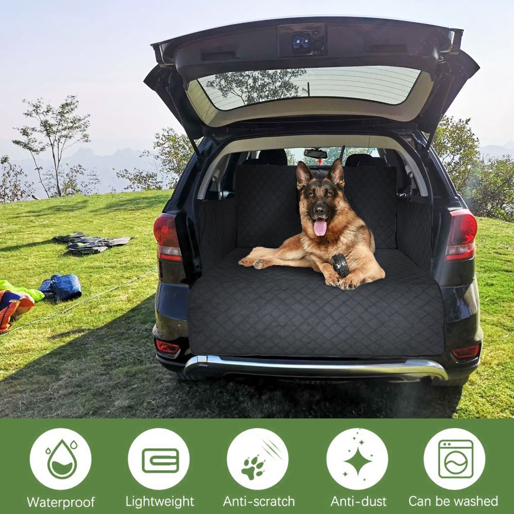 Heavy Duty Quilted Estate Car Boot Cover Mat Liner Rear Trunk Pets Dog ...