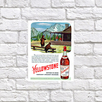 Yellowstone, Retro tin metal sign art decor gift home | eBay UK
