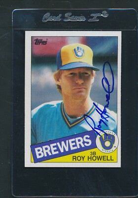 1985 Topps #372 Roy Howell Brewers Signed Auto *C3183 | eBay