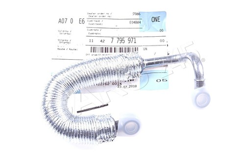 Genuine BMW E60N E61N E63N E64N Turbocharger Oil Supply Pipe OEM ...