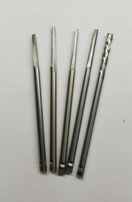Lot X 5 Dental Lab stainless steel Cutters Bur ENT industrial long ...