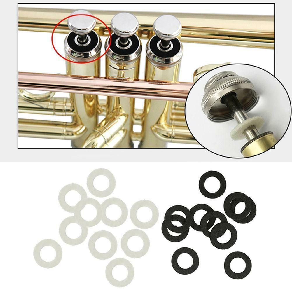 10 Pieces Universal Trumpet Trombone Cornet Valve Felt Pads R0 ...