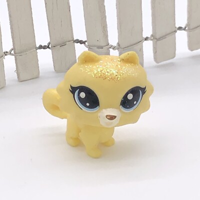 Littlest Pet Shop lps MINI 22 Dog Persian Cat Chow Yellow Glitter ...