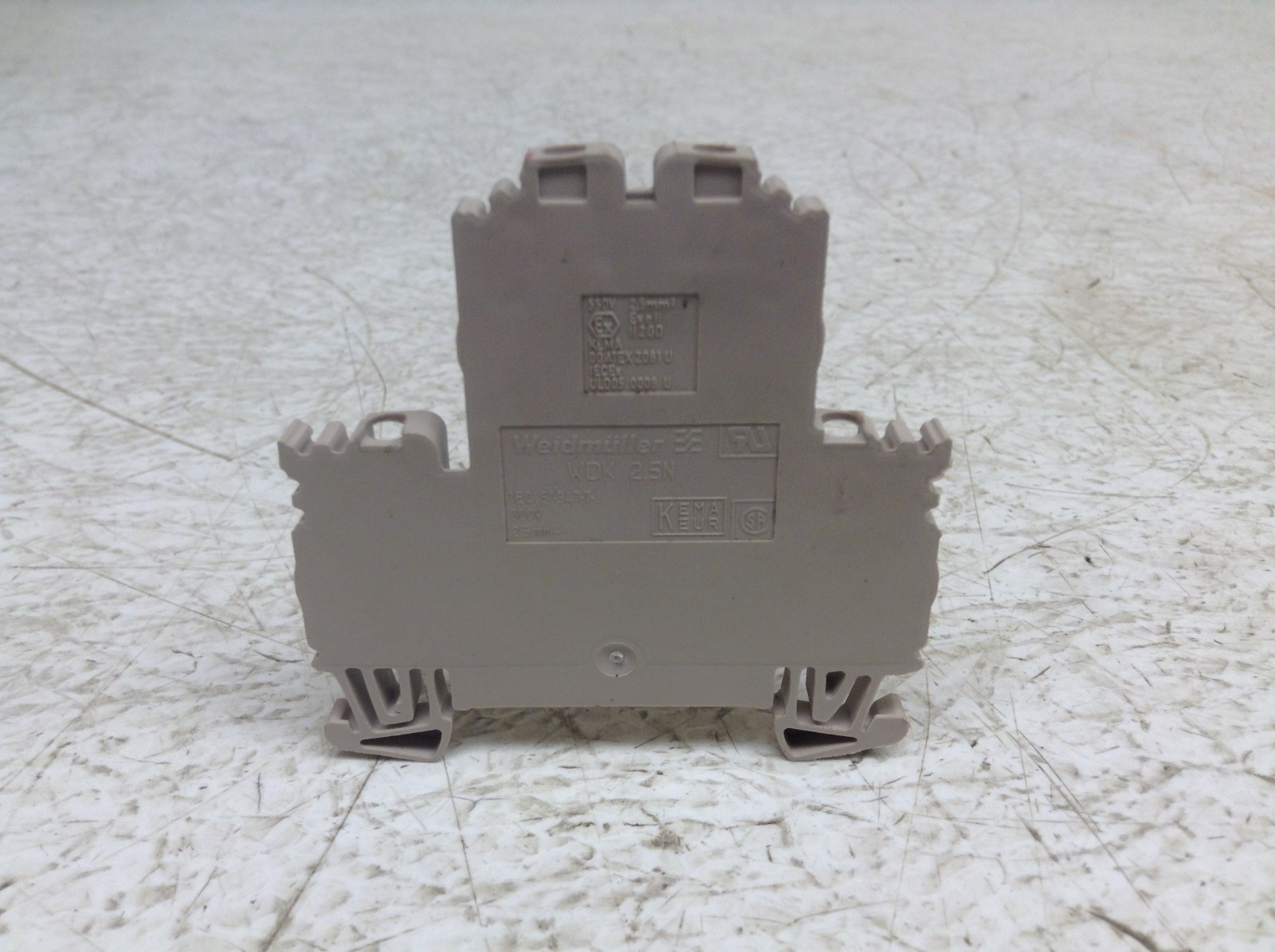 Weidmuller WDK 2.5N Tan Wire Terminal Block WDK25N WDK2.5N Lot of 4 | eBay