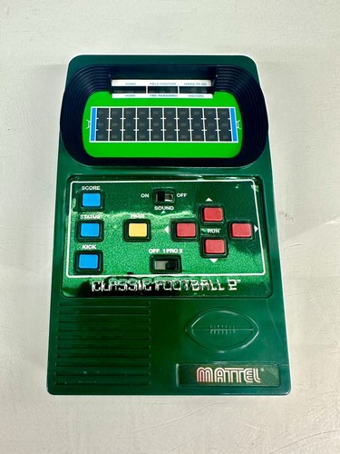 Vintage Mattel Classic Football 2 Handheld Electronic Game Tested Works ...