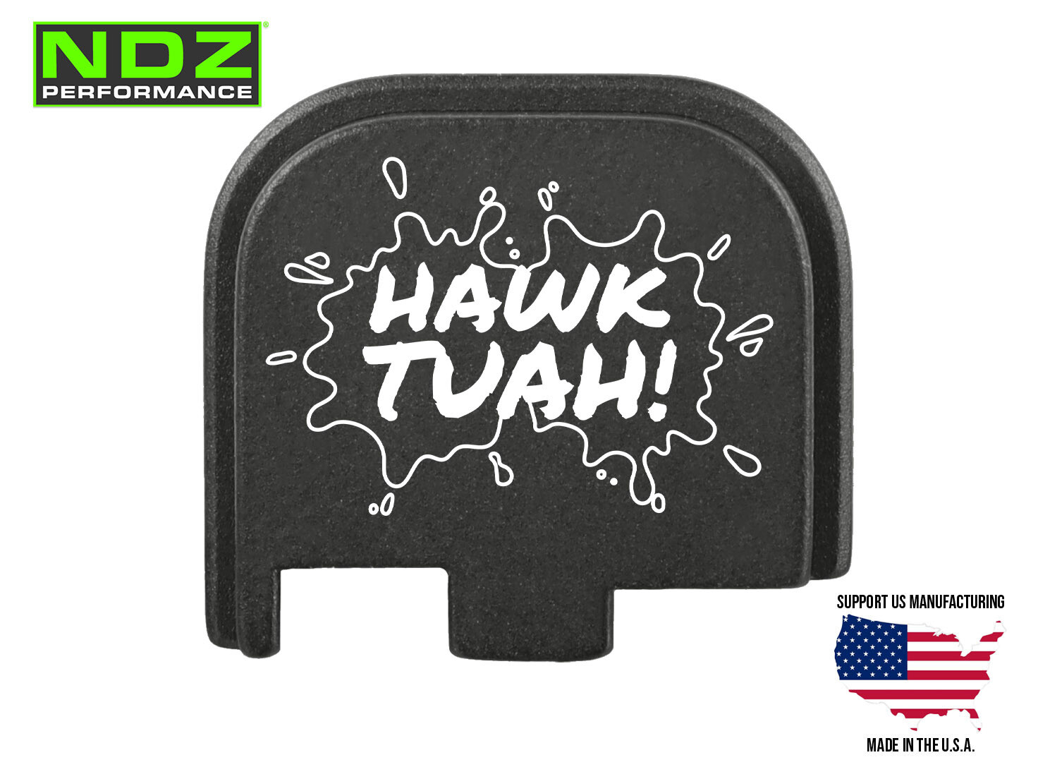 NDZ Slide Cover Back Plate for Glock 43 43X 48 Aluminum - Hawk Tuah! | eBay