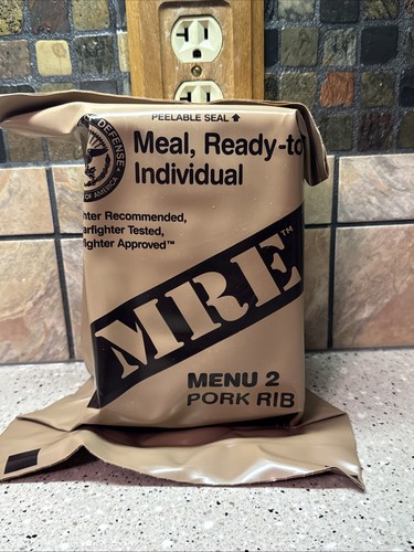 MRE Meal Ready To Eat Military / Camping Pork Rib Menu 2 | eBay