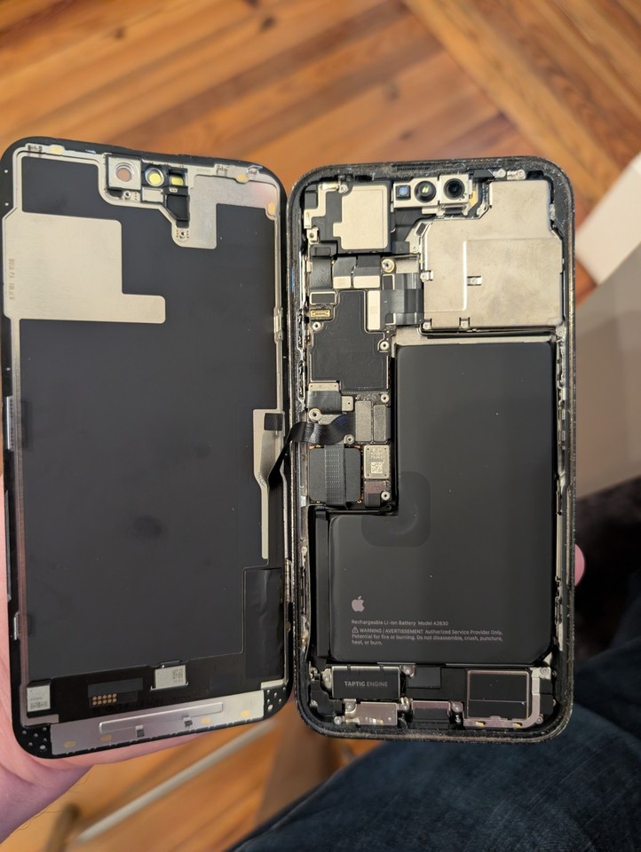 Broken READ cracked Apple iPhone 14 Pro Max - 256 GB - Space Black ...