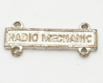 WWII Army Air Forces Radio Mechanic Qualification Bar | eBay