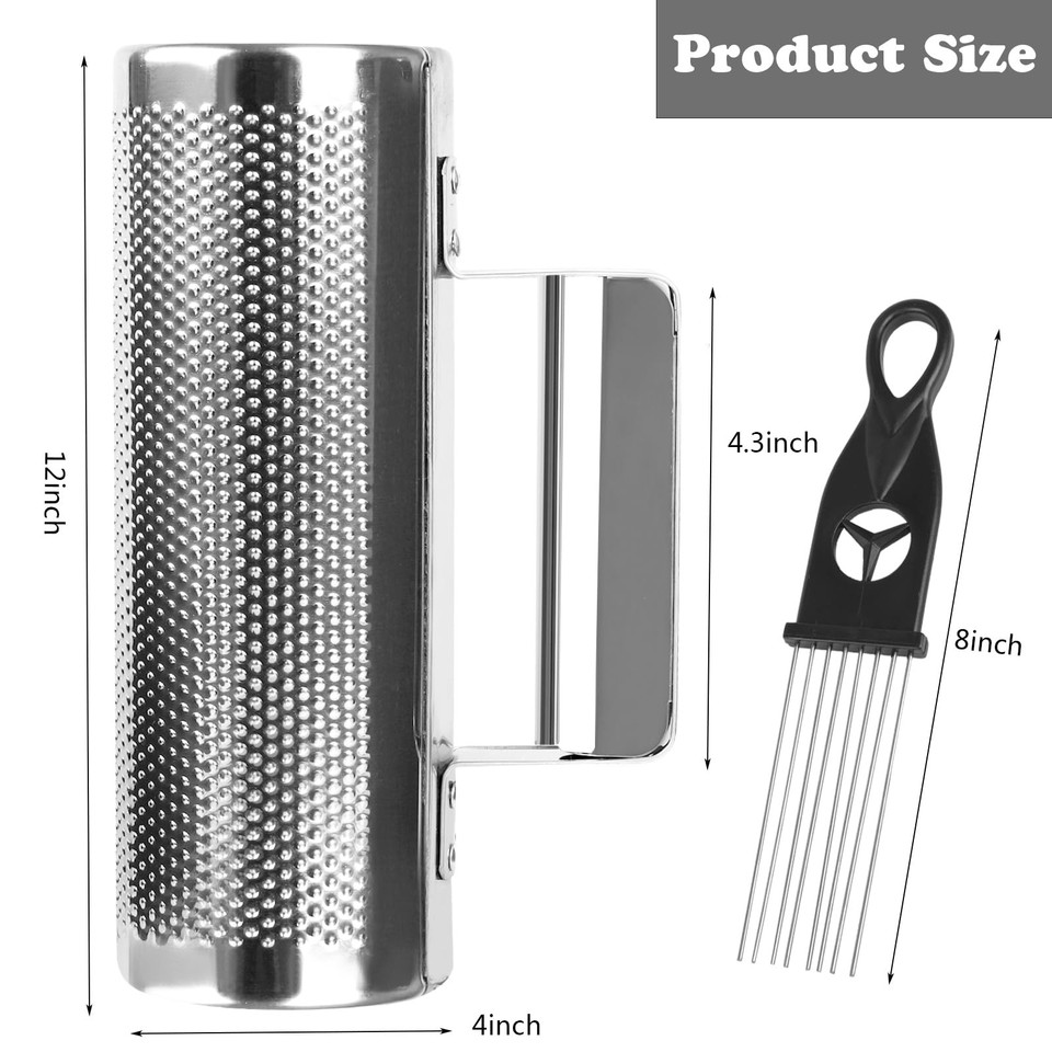 Metal Guiro, 12" 4" Stainless Steel Dominicana Guira Shaker, Latin ...