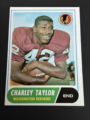 1968 Topps Football #192 Charley Taylor HOF EX+ Washington Redskins ...