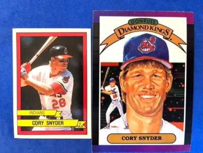 MLB - Cory Snyder 1989 Panini Sticker & 1989 Donruss Diamond Kings | eBay