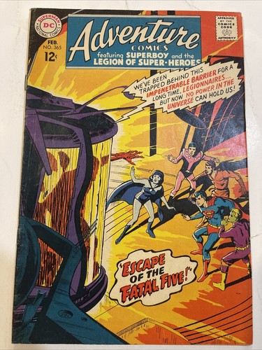 DC ADVENTURE Comics #365 1ST APP SHADOW LASS Tasmia Mallor NEAL ADAMS ...