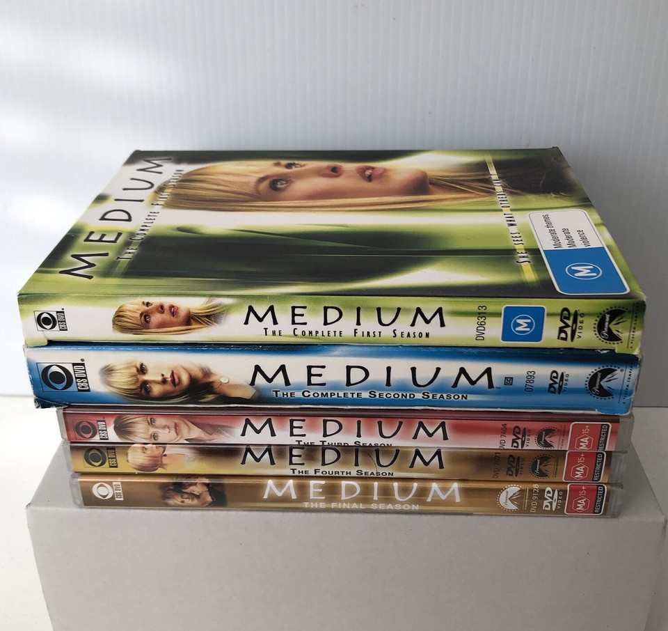 Medium TV Series DVD’s Seasons 1 - 4 Plus Final Season M 15+ Patricia ...