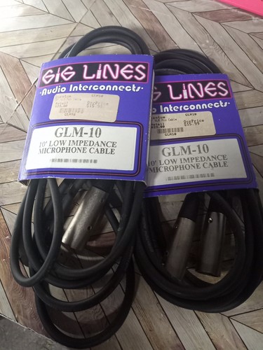 2 Quantum Audio Design Gig Lines Instrument Cable Gli-10 Music ...