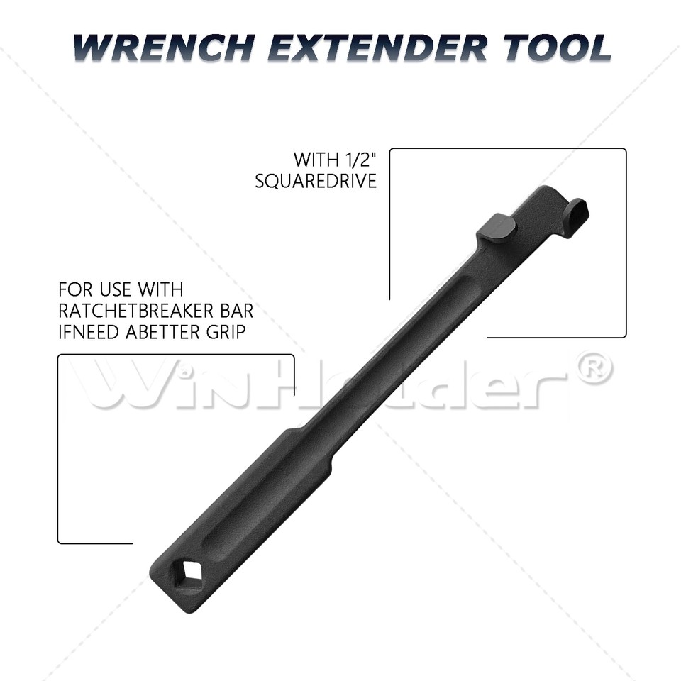 Universal Spanner Extension Wrench Extender Bar 1/2" Sq Drive Black ...