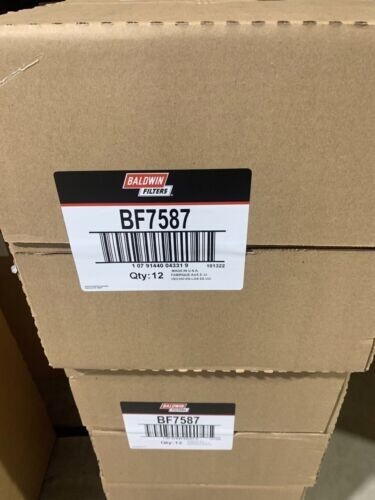 Fuel Filter Baldwin BF7587 | 1 Case of 12 Filters | Aftermarket Branded