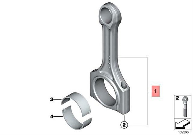 BMW OEM N55 Connecting Rod (11247624615) Motor Turbo Engine for sale ...