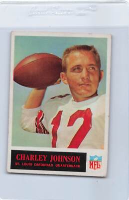1965 Philadelphia #163 Charley Johnson Cardinals VG/EX *DA-C8280 | eBay