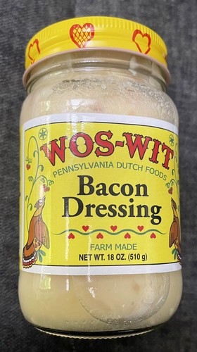 Wos-Wit Pennsylvania Dutch Farm Made Bacon Dressing - 18oz Mason Jar ...