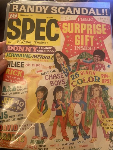Alice Cooper, Rick Springfield, Randy Mantooth - 16 Spec Magazine 1974 ...