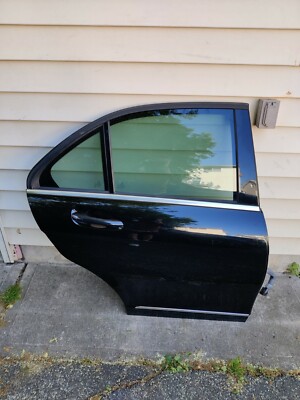 08-12 MERCEDES C300 W204 REAR RIGHT PASSENGER DOOR SHELL ASSEMBLY BLACK ...