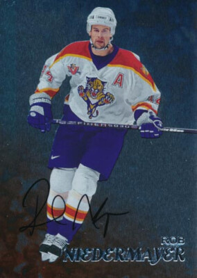 1998-99 Be A Player AUTOGRAPHS #208 ROB NIEDERMAYER - Florida Panthers ...
