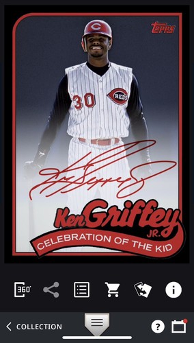 ICONIC KEN GRIFFEY JR CELEBRATION OF THE KID 24 COLOR SIGNATURE-TOPPS ...
