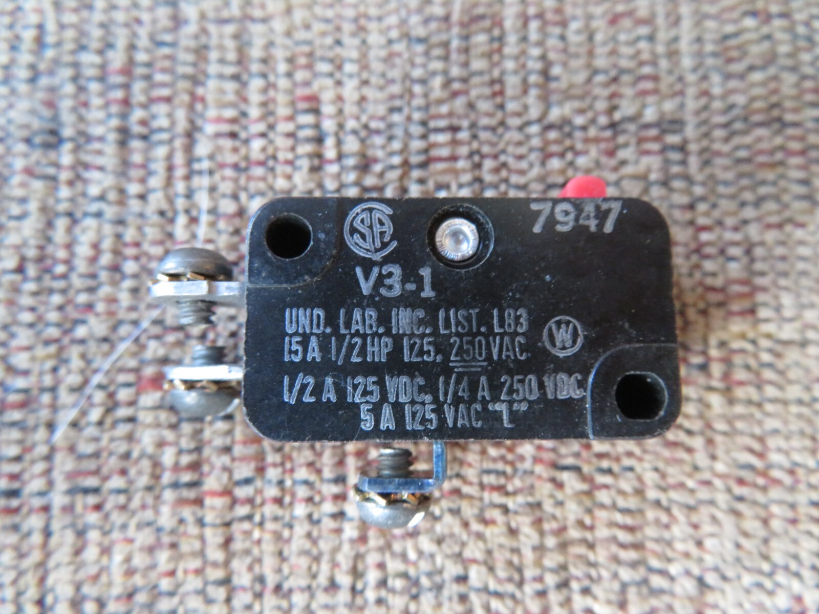 NEW UND LAB INC V3-1 MICRO SWITCH MINATURE BASIC SWITCH V3 SERIES | eBay