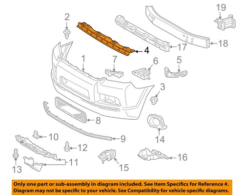 TOYOTA OEM 10-13 4Runner Bumper Components-Upper Retainer 5252135040 | eBay