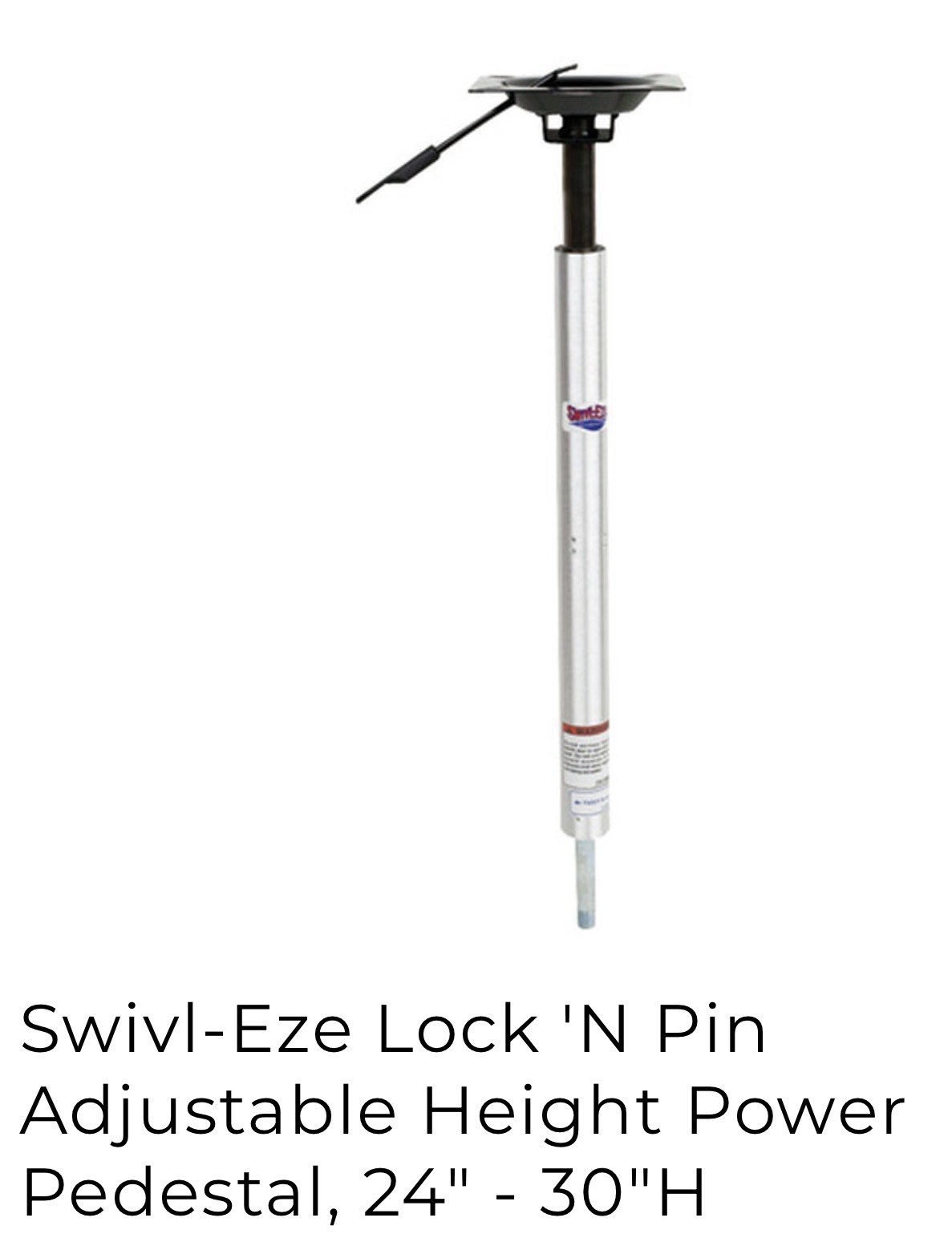 Swivl-Eze Lock 'N Pin Adjustable Height Power Pedestal, 24" - 30"H | eBay