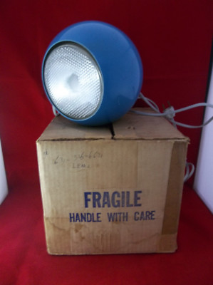 Vintage NOS Mid-Century Modern Amplex Focalite Blue 1960's Hanging ...