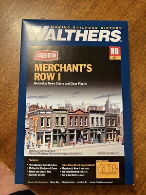 Walthers Merchant’s Row 1 HO Scale | eBay
