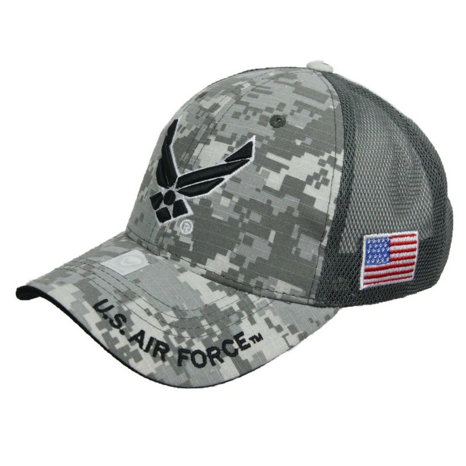 US Air Force Air Baseball Cap US Flag Hat Military USAF Camo Mesh Caps ...
