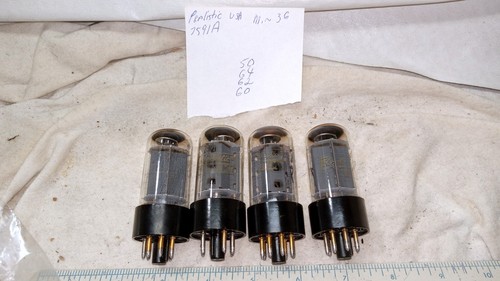 Four Realistic USA 7591A Tubes Tested Good 3 matching | eBay